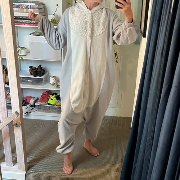 Pants & Jumpsuits | Fleece Wolf Animal Onesie | Poshmark